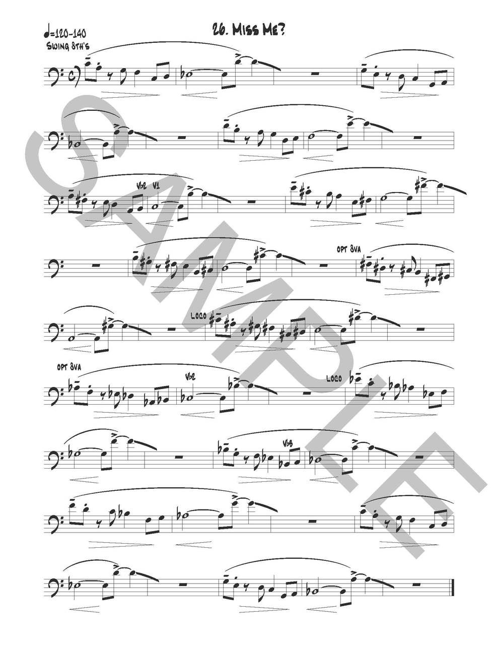Flow Studies with a Jazz Flavor for Tenor Trombone
