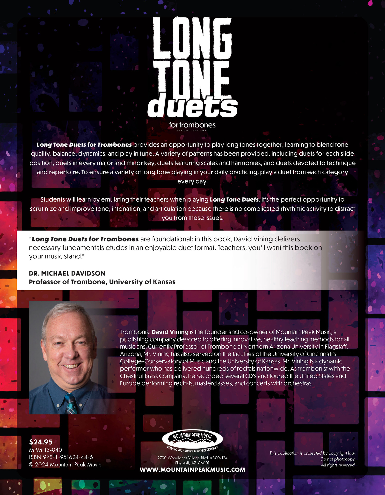 Long Tone Duets for Trombones - PDF Download Version