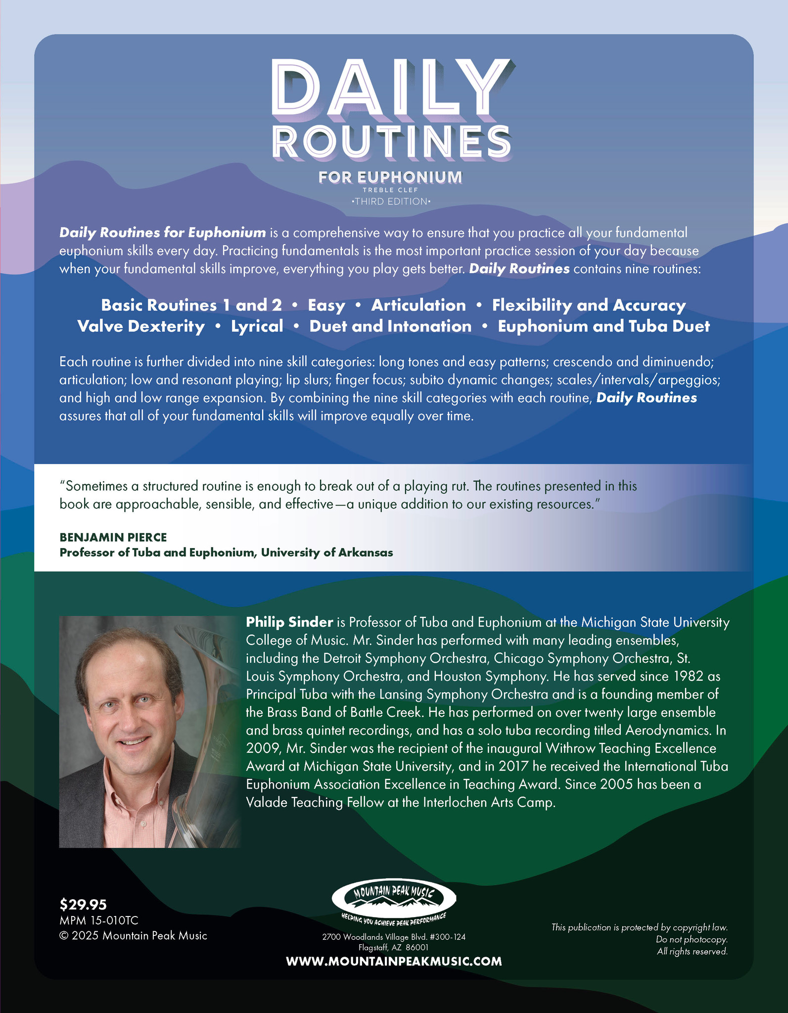 Daily Routines for Euphonium Treble Clef - PDF Download