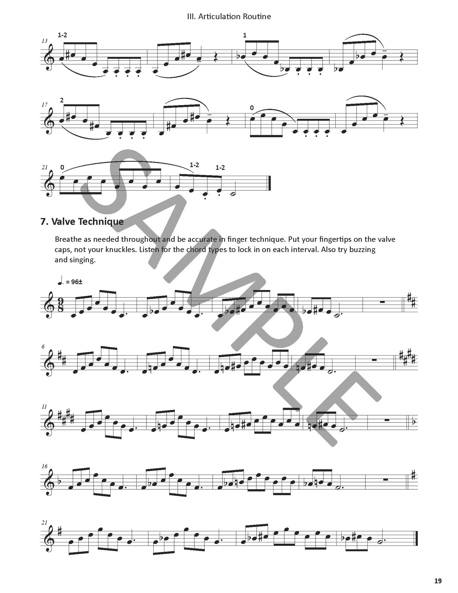Daily Routines for the Student Euphonium Player Treble Clef - PDF Download