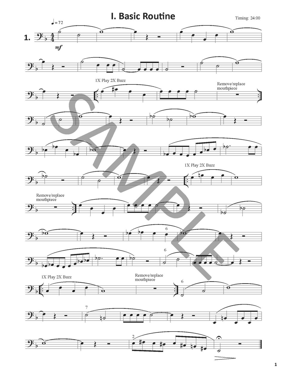 Daily Routines for Tenor Trombone