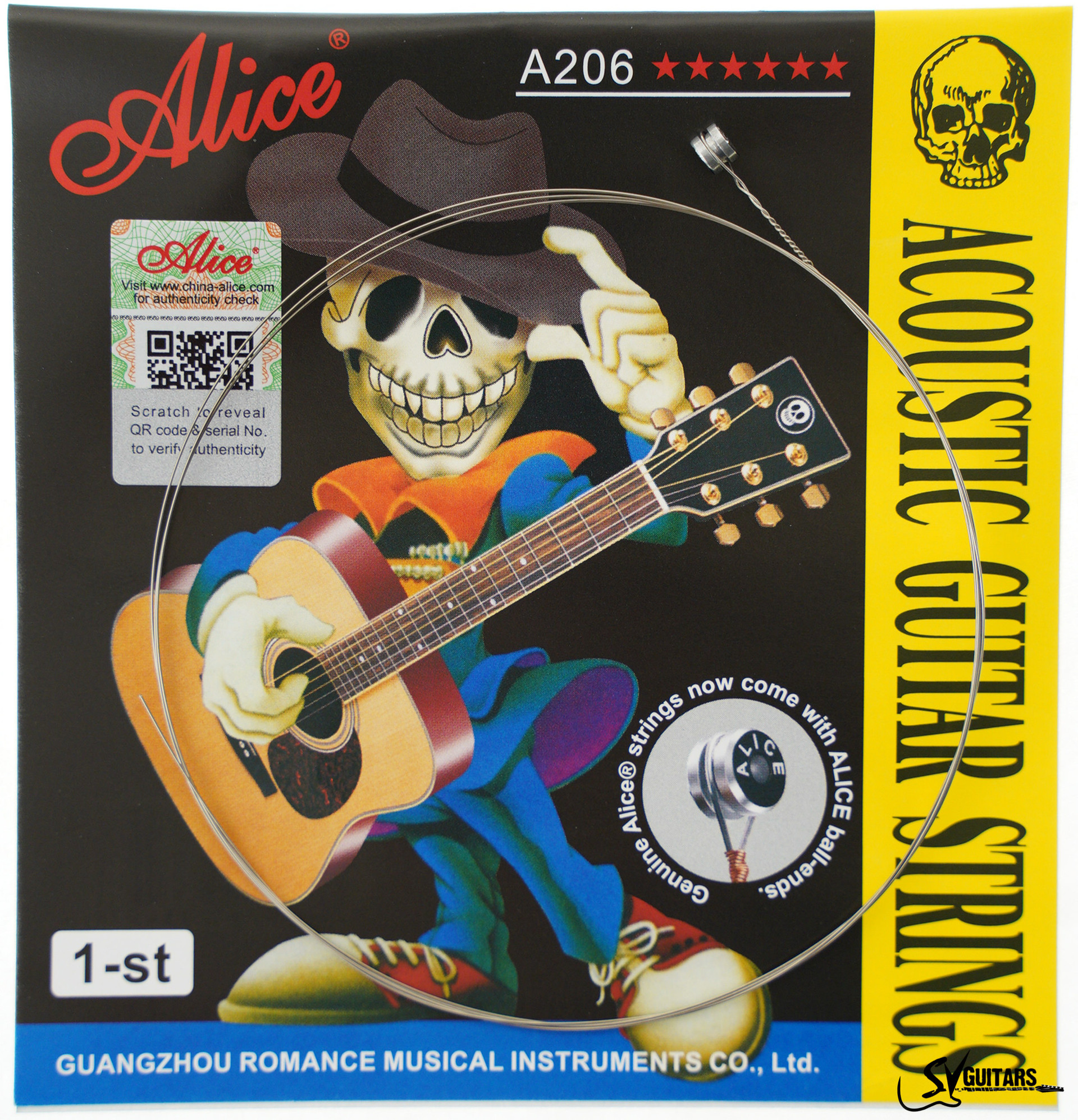 Alice A206-SL-E1 011 Individual String for Acoustic Guitar - SV Guitars