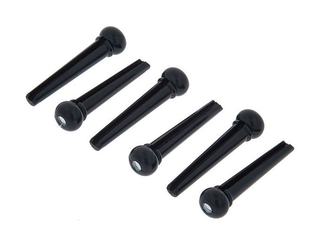 Tone Drive Bridge Pin Black (Set of 6) - SV Guitars