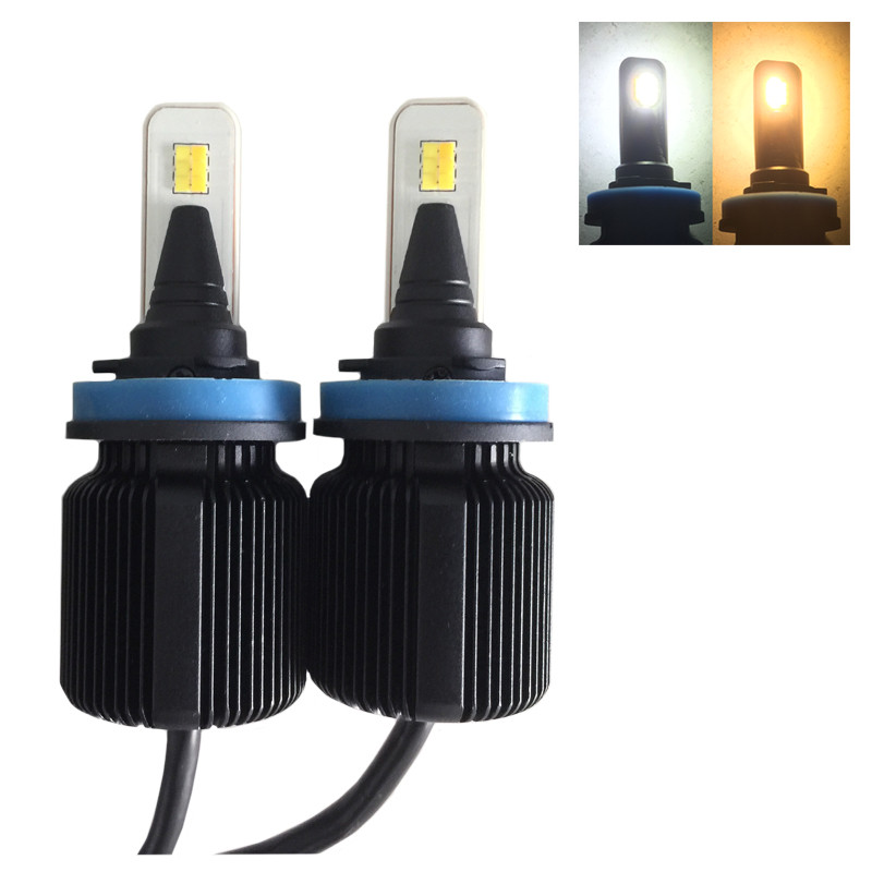 H11 (H8/H9) M1D 8000lm 40W LED kit with CSP LED, fan-less w/external ...