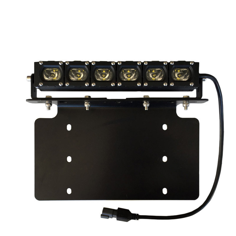30W Universal Licence Plate Bracket with 1 pc 30W Single Row LED Light ...