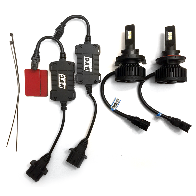 H13 (9008) GT 18000lm 90W LED kit with XHP70 LED, cooling fan, and ...