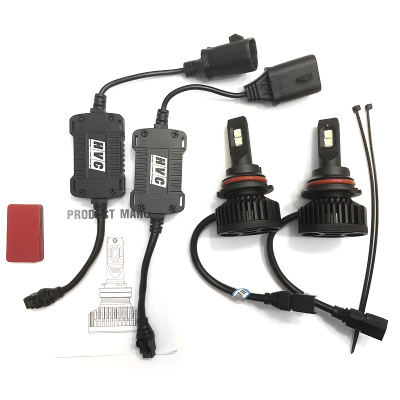 9007 GT 18000lm 90W LED kit with XHP70 LED, cooling fan, and external ...