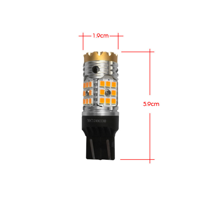 7443 7444 30W AMBER/AMBER Front Signal/Marker Light No Hyperflash ...
