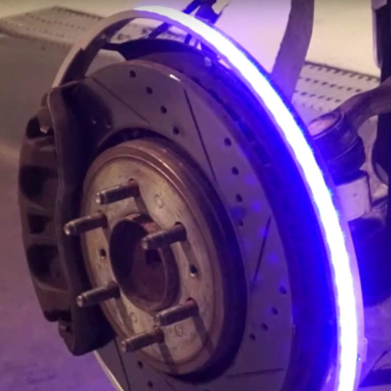 14" LED wheel lights LED wheel rings RGB Bluetooth and remote - HID ...