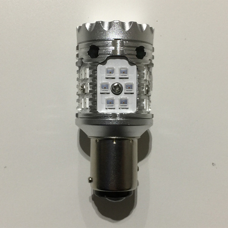 1157 (BAY15D) 15W Red/Red Switchback LED bulb / 1pc | HID VISION CANADA