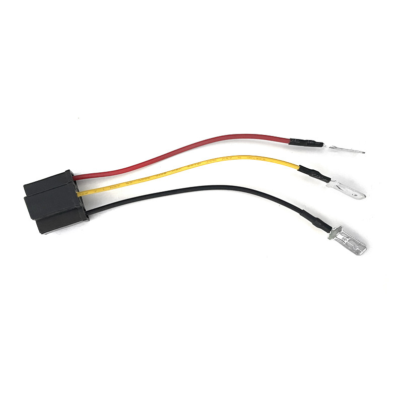 Connector - Dual Beam H4 (female) with spade wire connectors / 1pc