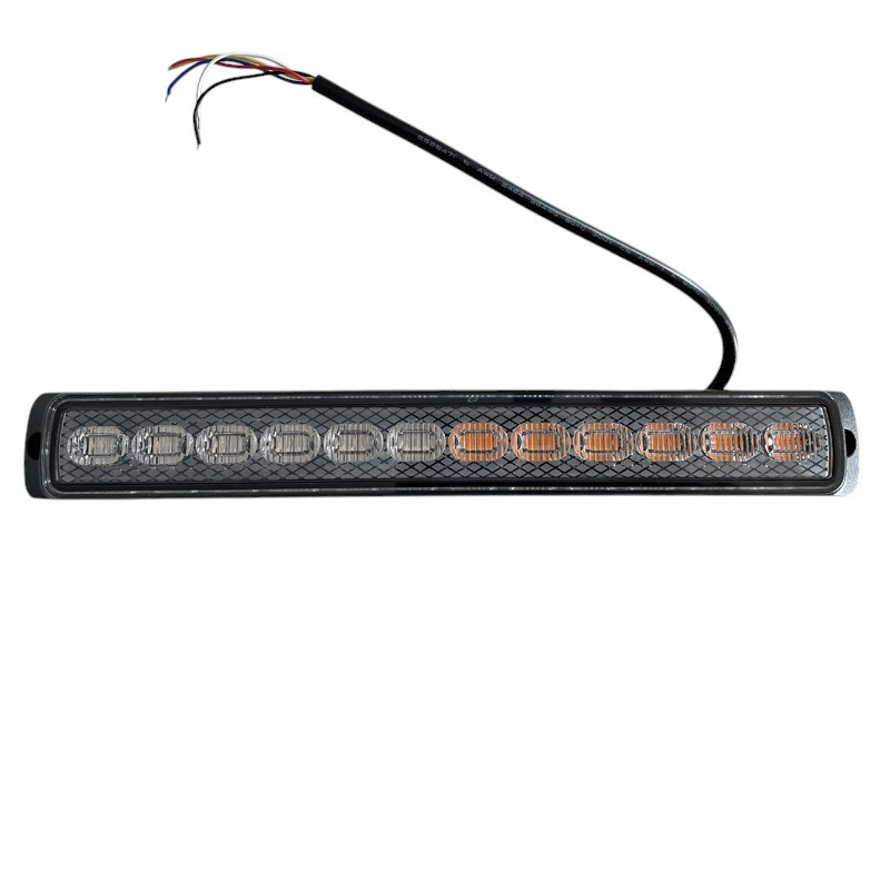 25cm (9.75") Exterior LED Warning Light Bar with 16 strobe effects ...