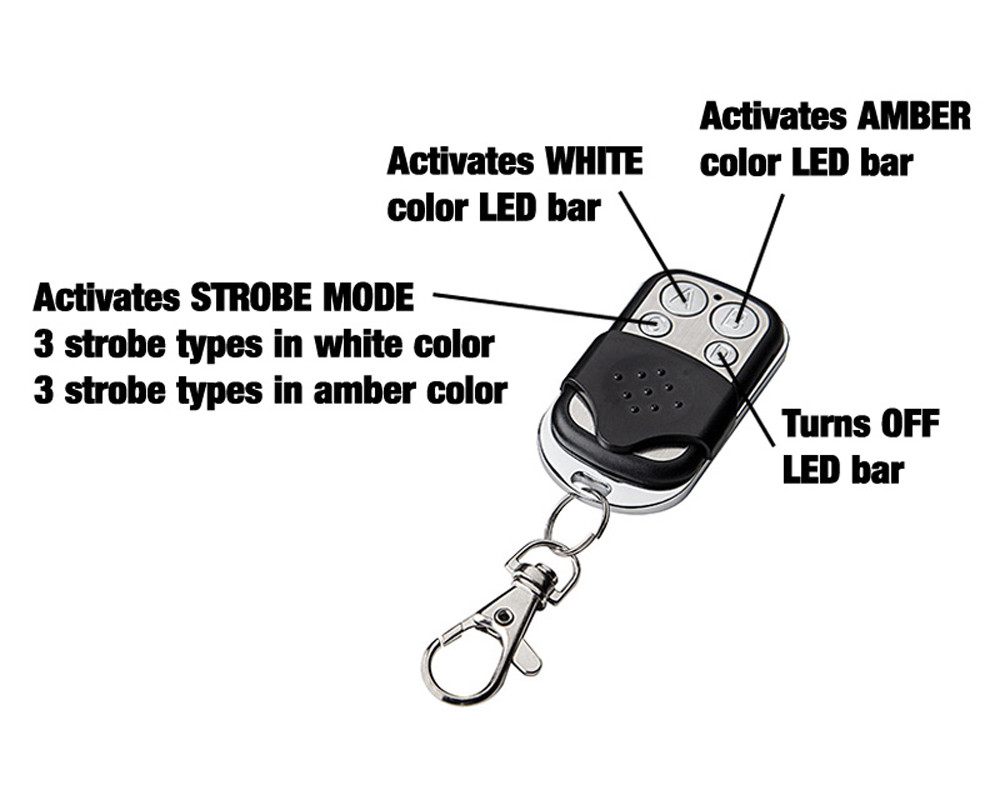 20" Curved Dual Row CREE 2 Color Amber White Remote Controlled ...