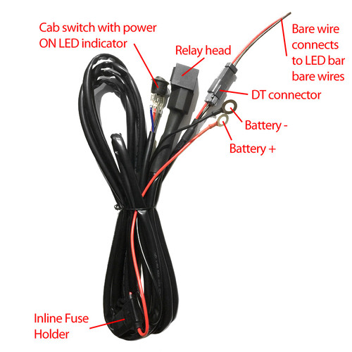 LED wiring relay harness - single connection | HID Vision Canada - LED ...