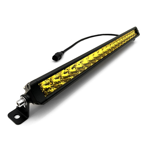 22" YELLOW 100W OSRAM Screwless Single Row Straight Side Mount CREE ...