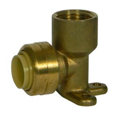 A.Y. McDonald Lead Free Brass Push to Fit Copper Pipe Drop Ear elbow 1/ ...