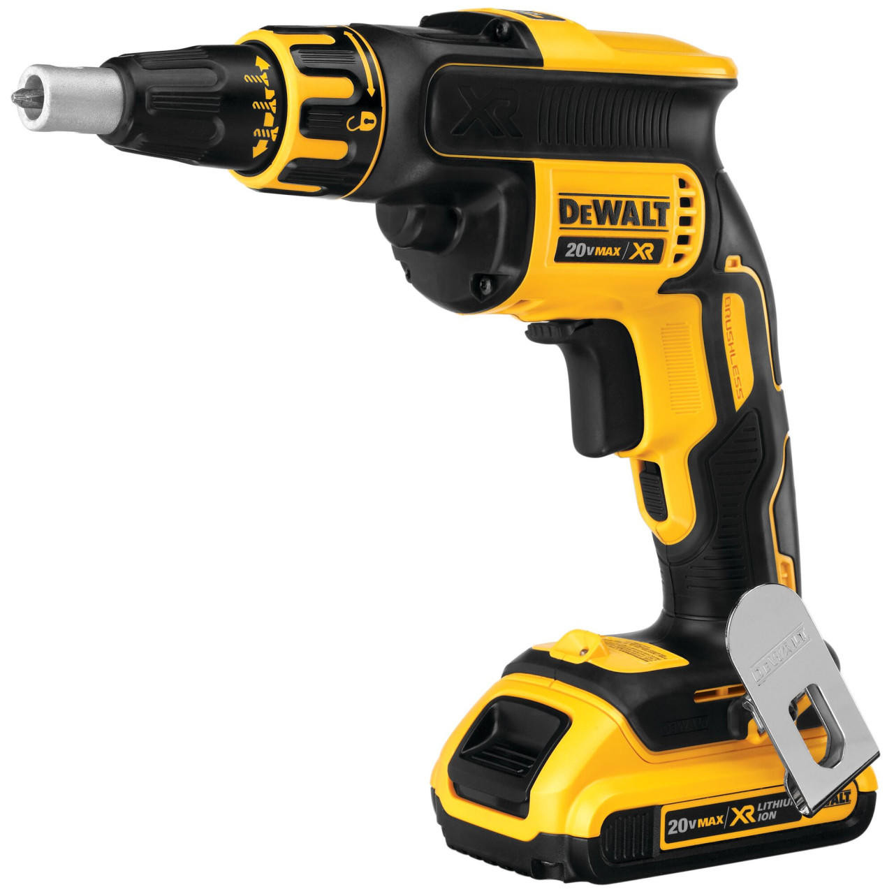 DEWALT 20V MAX XR Brushless Drywall Screwgun Kit DCF620D2