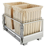 Rev-A-Shelf Aluminum Bottom Mount Wire Hamper CH-241419-RM-211