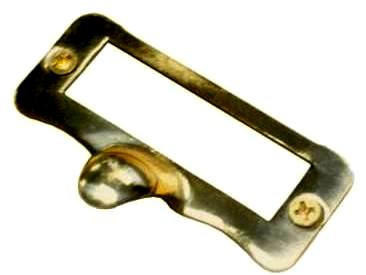 Epco Solid Brass Card/Lable Holder