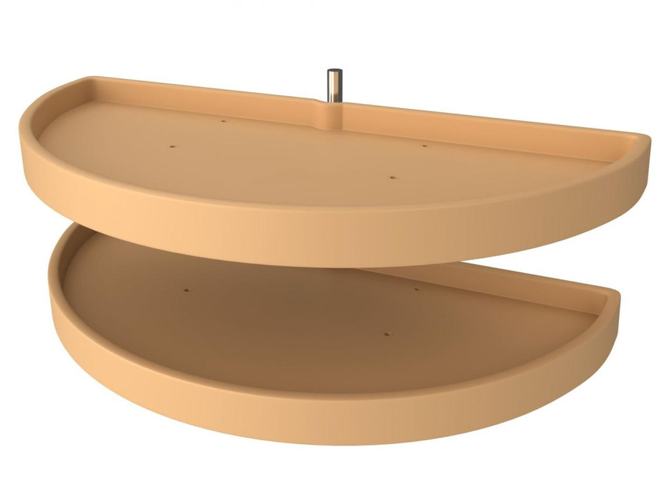 Rev-a-shelf Polymer 2-Shelf Half Moon Pivot Lazy Susan Set for 42" - 45 ...