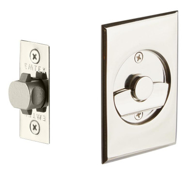 EMTEK 2015 Privacy RECTANGULAR POCKET DOOR TUBULAR LOCKS