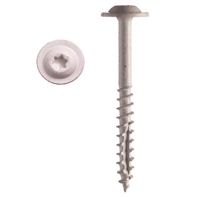 Big Timber RWH White Construction Fasteners Low Profile Exterior ...