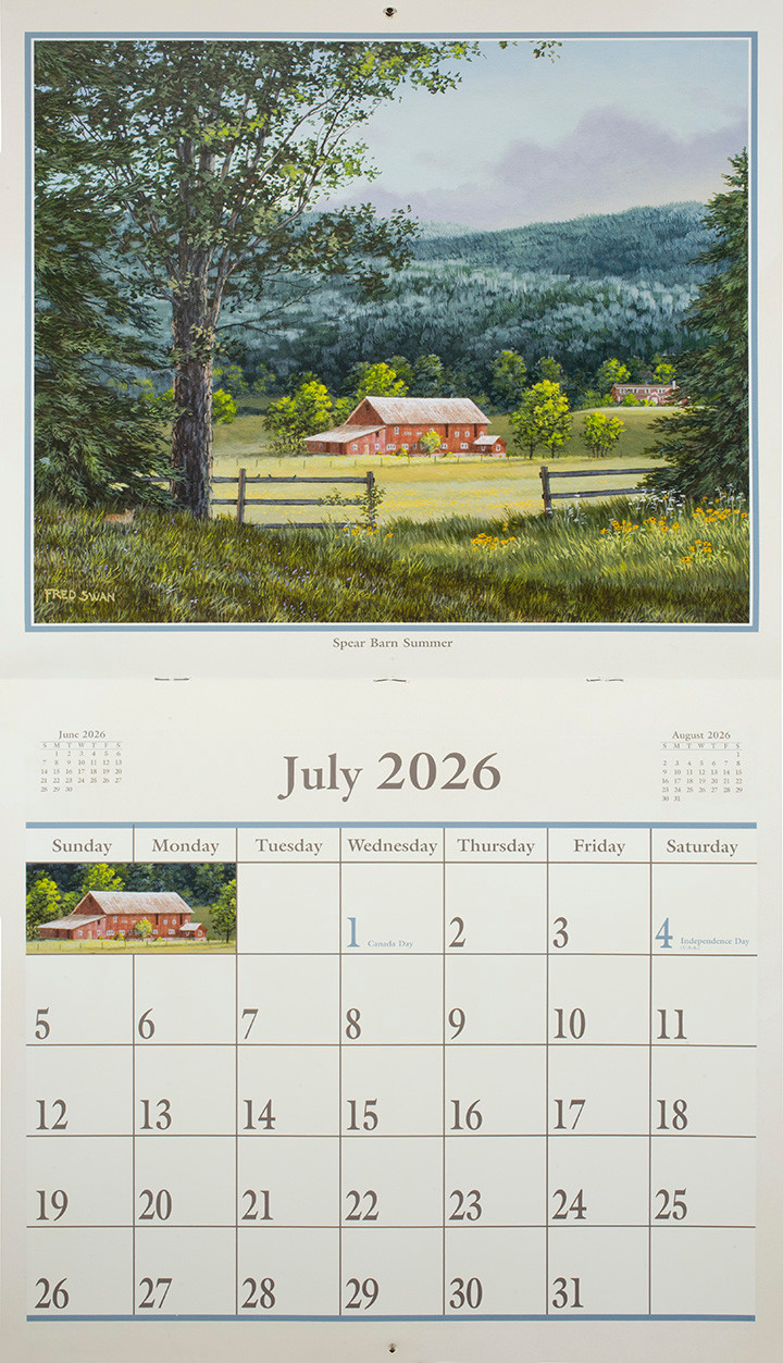 2026 Fred Swan Artist Calendar | Village Frame Shoppe & Gallery