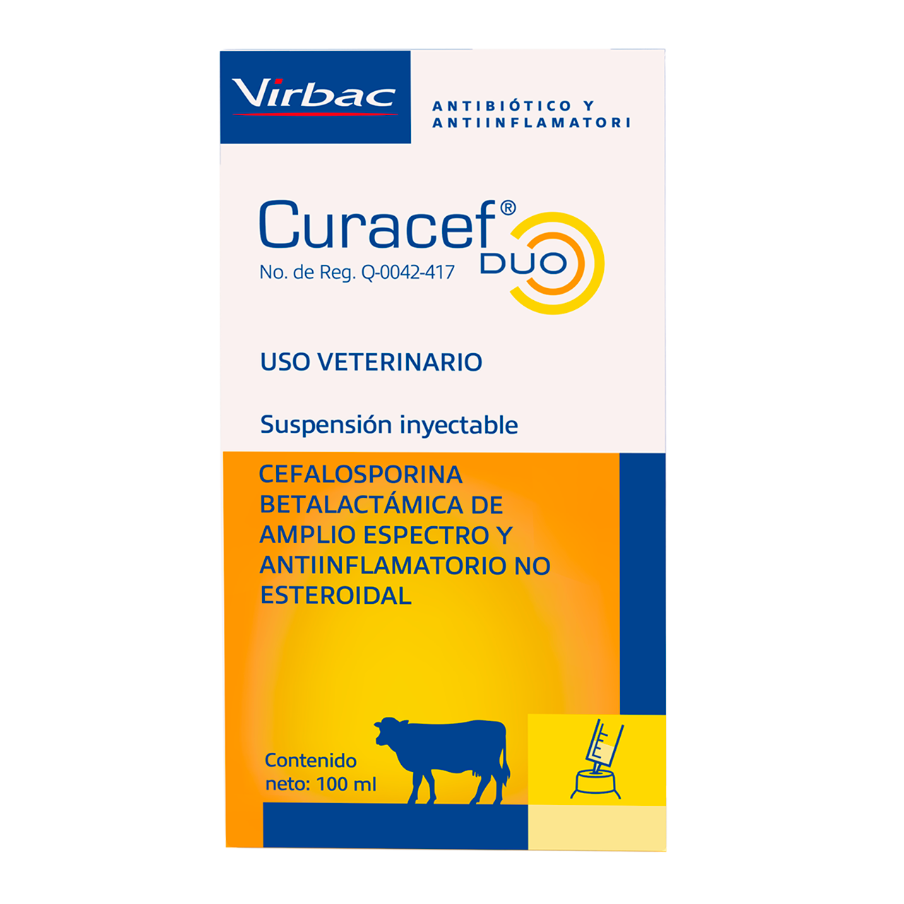 CURACEF DUO/100ML - Virbac B2B - Mexico Production