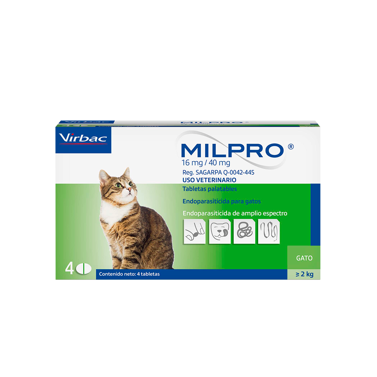 MILPRO 16 MG/40 MG - Virbac B2B - Mexico Production
