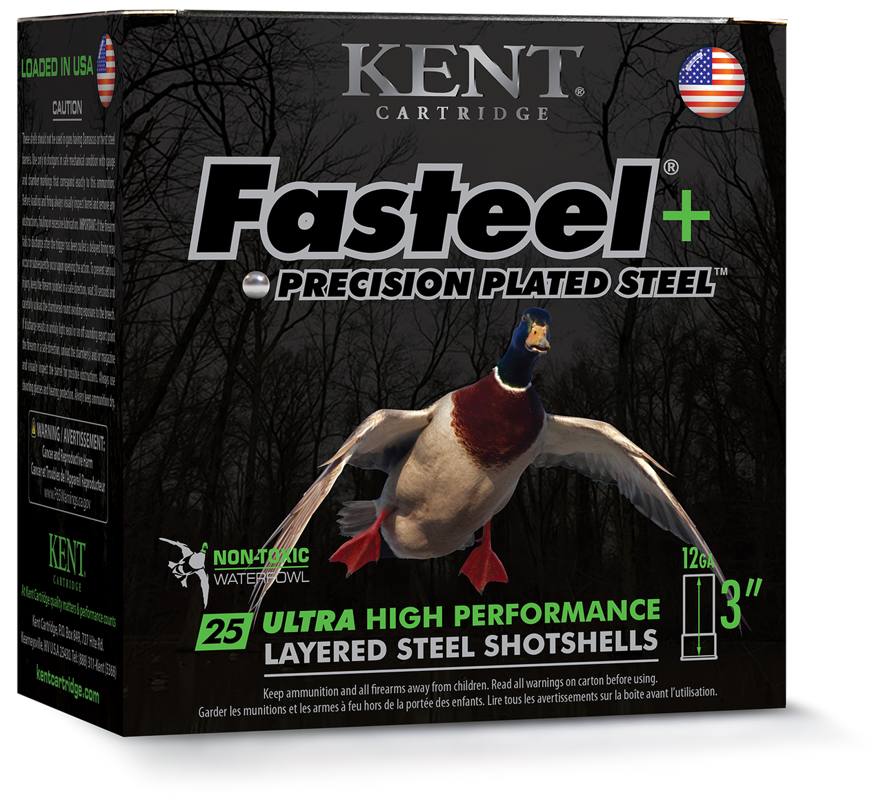 Kent Cartridge Fasteel®+ 12GA 3" 1-1/4OZ