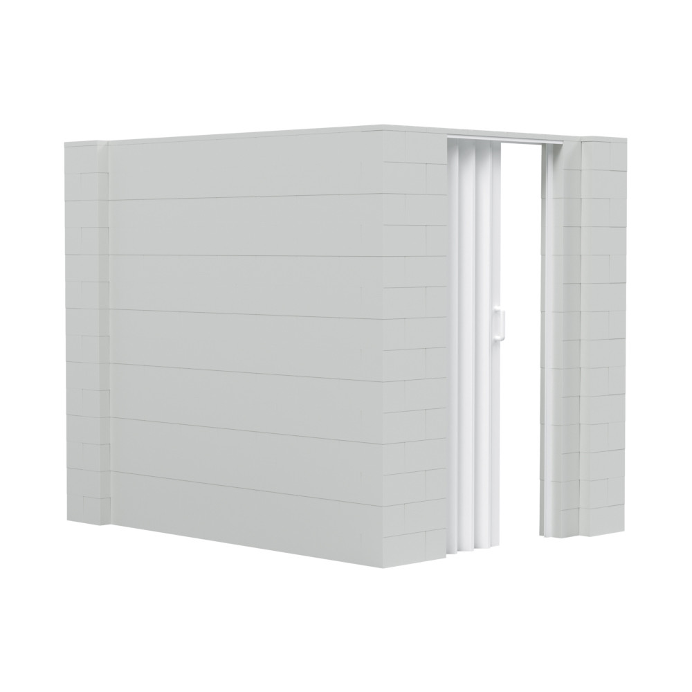 EverBlock L-Shaped Wall Kit With Door | EverBlock Systems