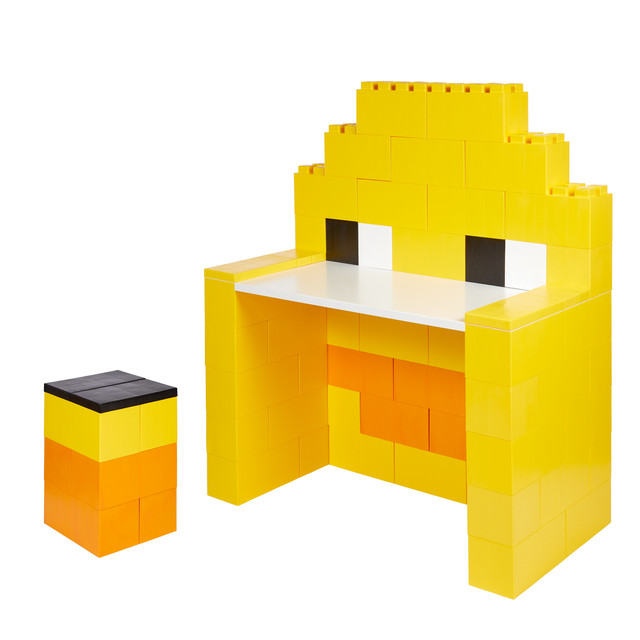 Duck Animal Desk Kit Created With Giant Play Blocks | EverBlock Systems