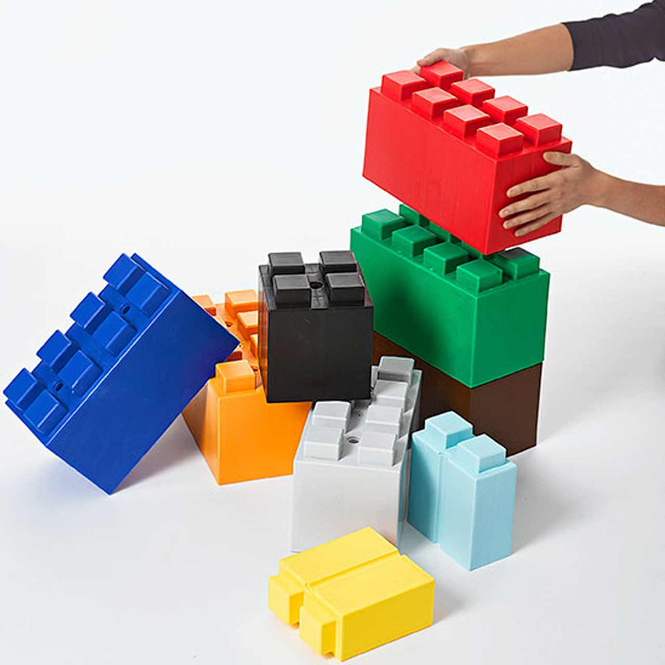 12" x 3" Line Block - Jumbo Sized Play Blocks | EverBlock Systems
