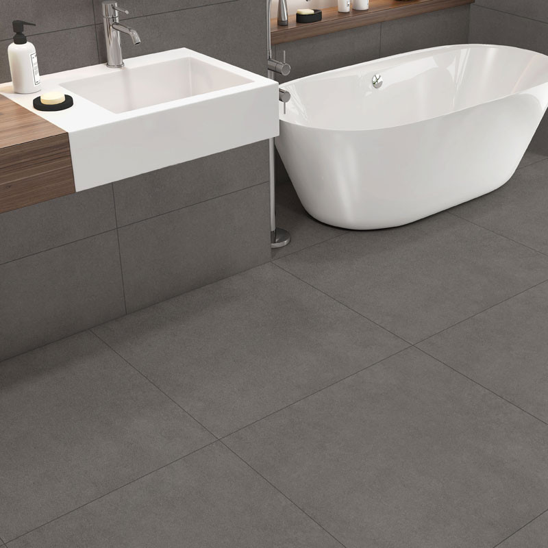 Essential Urban Steel Cement Effect Tiles (800mm x 800mm)