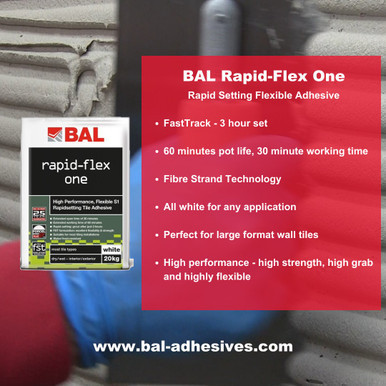 BAL Rapid Flex One Tile Adhesive (20kg)