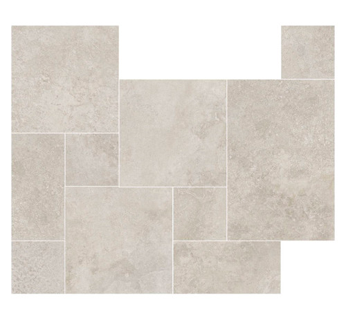 Stately Beige French Stone Modular Flagstone Floor Tiles Pack (0.87m2)