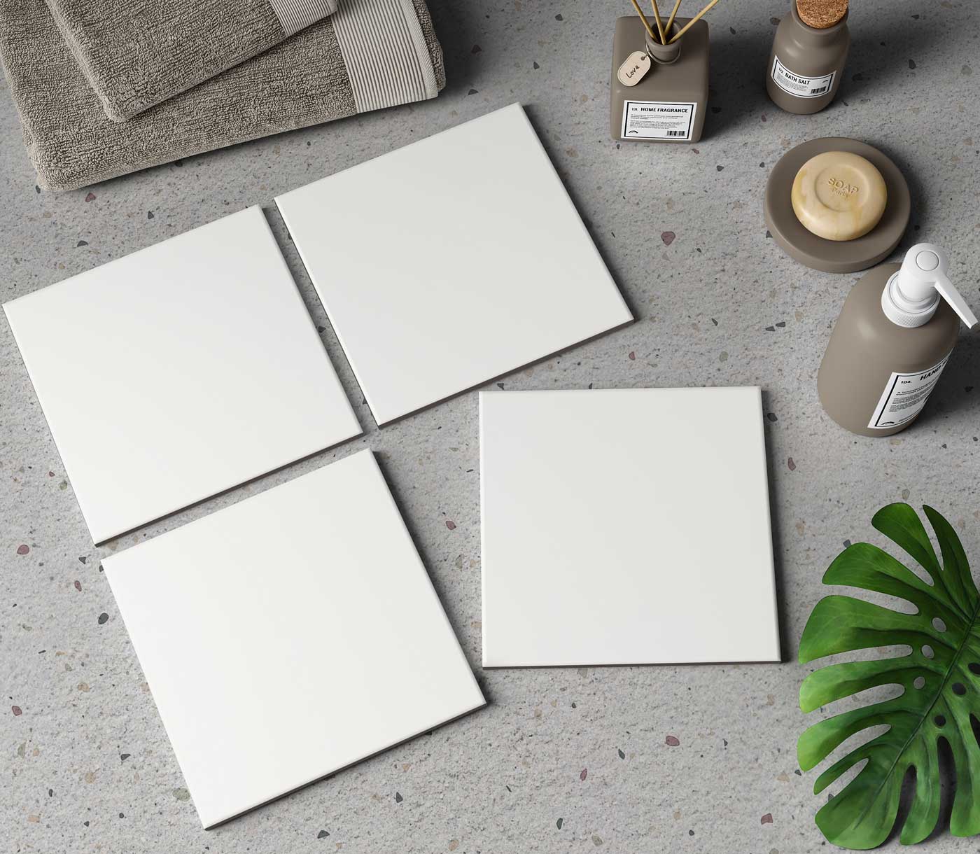 Retromix Plain Black Patterned Tiles (150mm x 150mm)