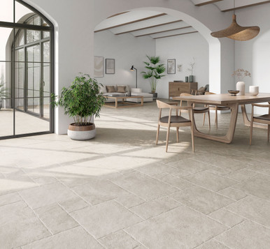 Stately Applestone Mix Stone Effect Modular Flagstone Floor Tiles Pack ...