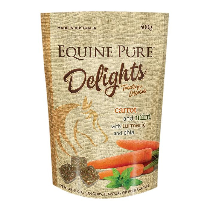 Equine Pure Delights Carrot and Turmeric Horse Treats 500g - Aussie ...