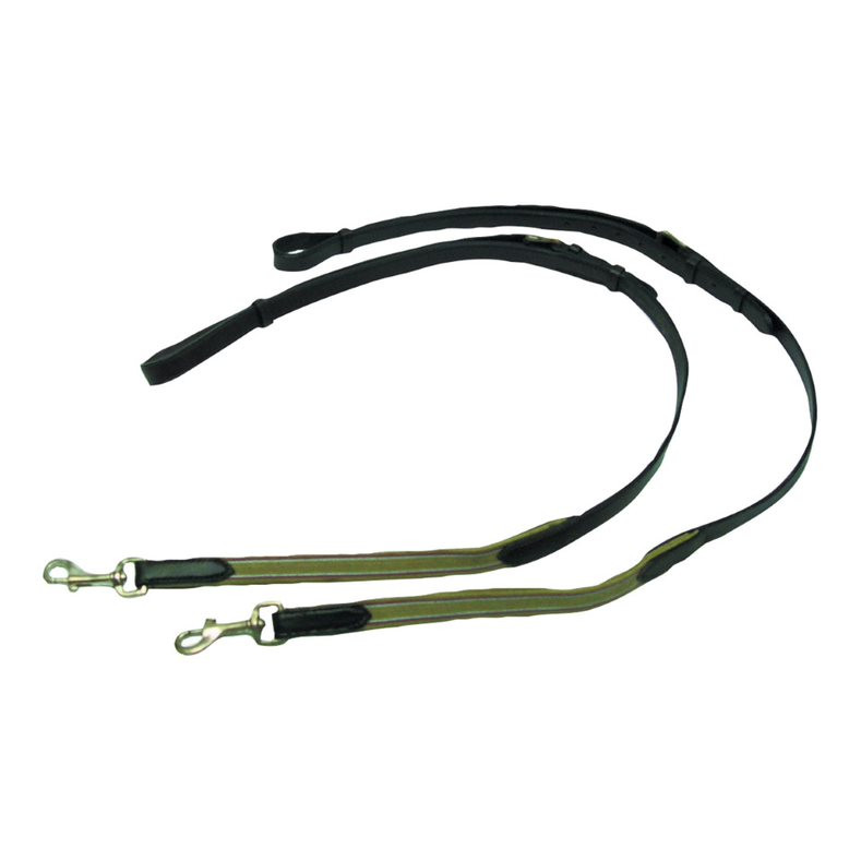 Leather Side Reins with Elastic - Aussie Saddlery