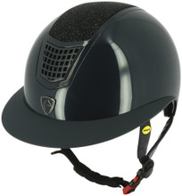 Equitheme Airy LM Helmet MIPS Shiny Blue - Aussie Saddlery