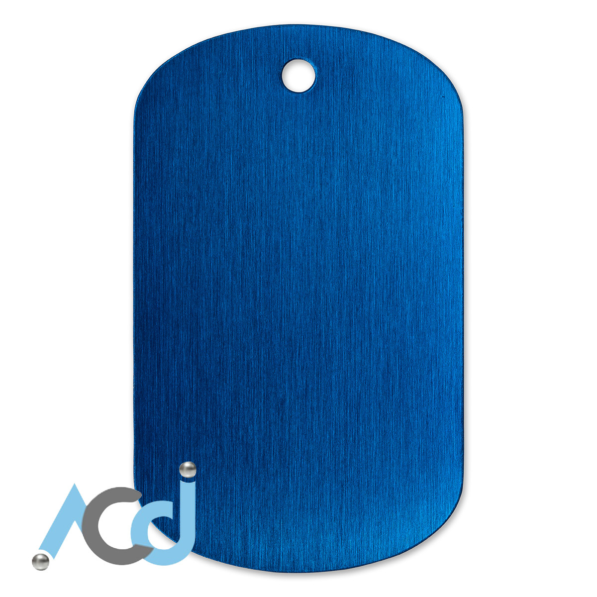 Ball Chain Bead Chain Dog Tag Blue - Aussie Chains Direct