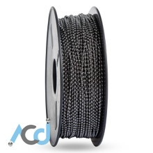 Ball Chain Bead Chain Spool Black Chrome - Aussie Chains Direct