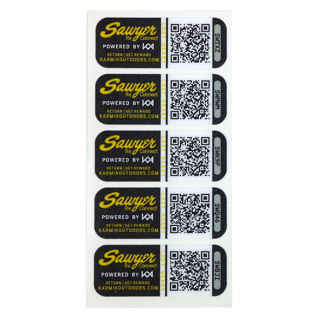 Sawyer Karmik Re-connect Gear Labels