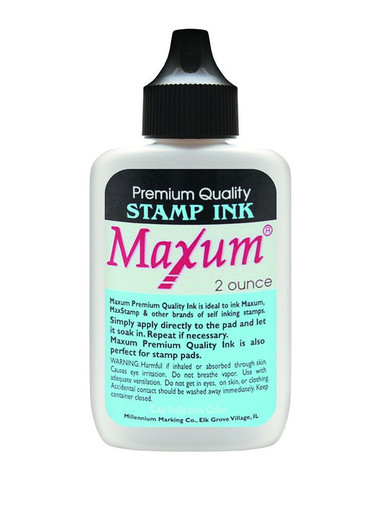 Maxum Premium Quality Stamp Ink 2 oz Bottle