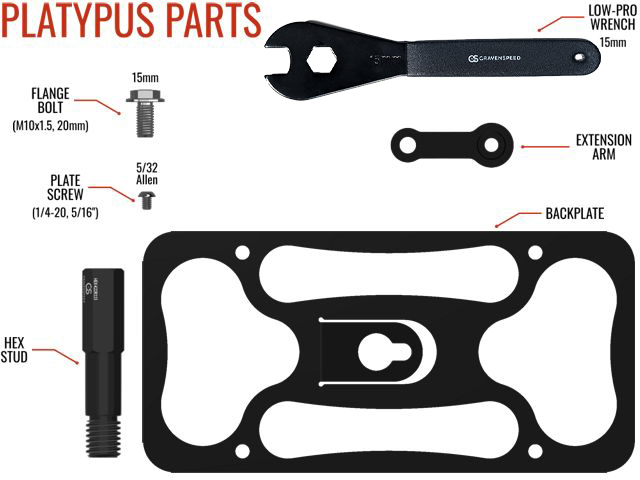 The Platypus License Plate Mount for Genesis GV80 2021 to 2023