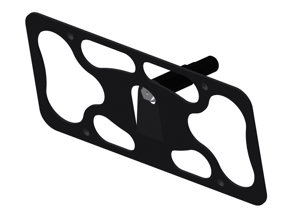 The Platypus License Plate Mount for Porsche Boxster 986 1997 to 2005