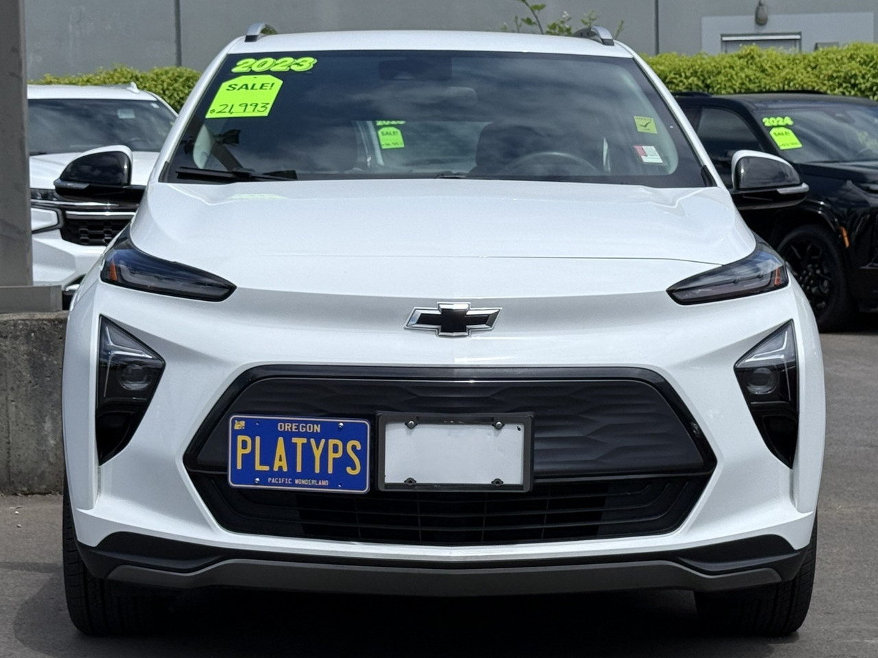 The Platypus License Plate Mount for Chevrolet Bolt EUV 2022 to 2023