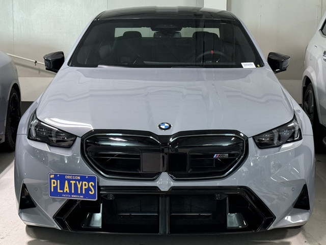 The Platypus License Plate Mount for BMW 5 Series G60, G61, G90 2024 to ...