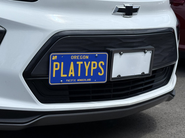 The Platypus License Plate Mount for Chevrolet Bolt EUV 2022 to 2023